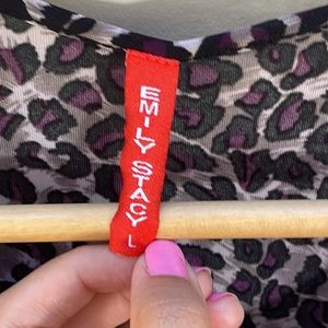 Emily Stacy | Dresses | Emily Stacy Animal Print Skater Dress | Poshmark